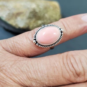 Pink Conch Shell Ring/conch Shell Ring/sterling Silver Ring/conch Ring ...