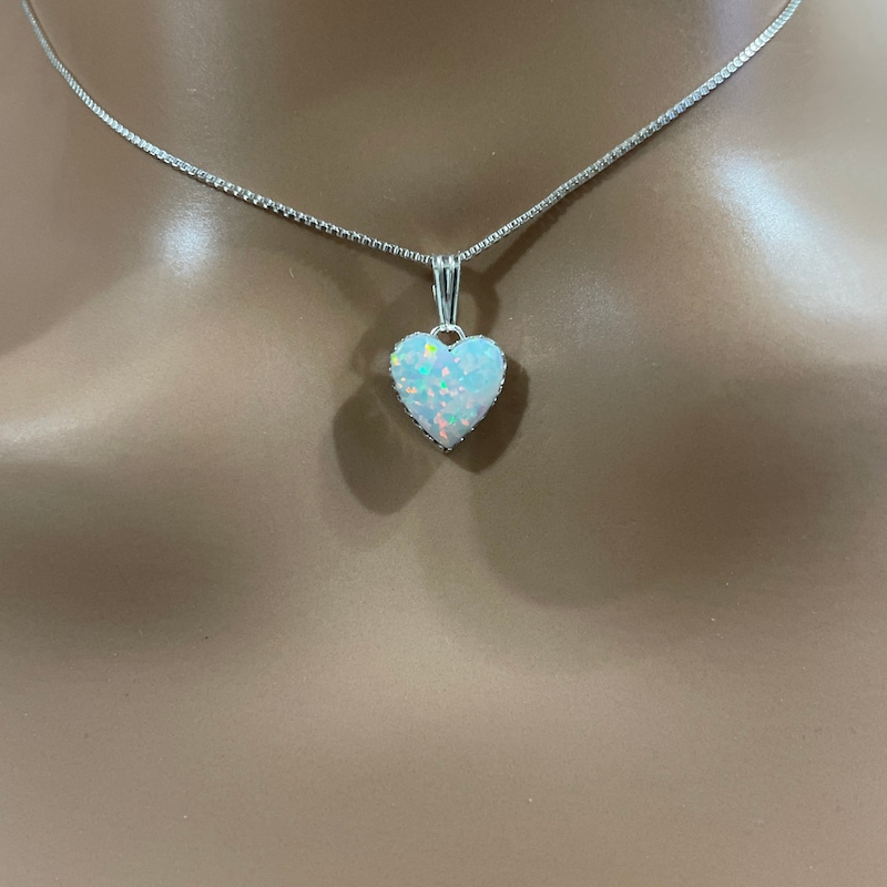 Opal Heart - Etsy