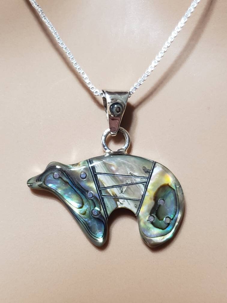 BEAR Pendant/ Shell Bear / Bear Pendant / Shell Bear Pendant /bear ...