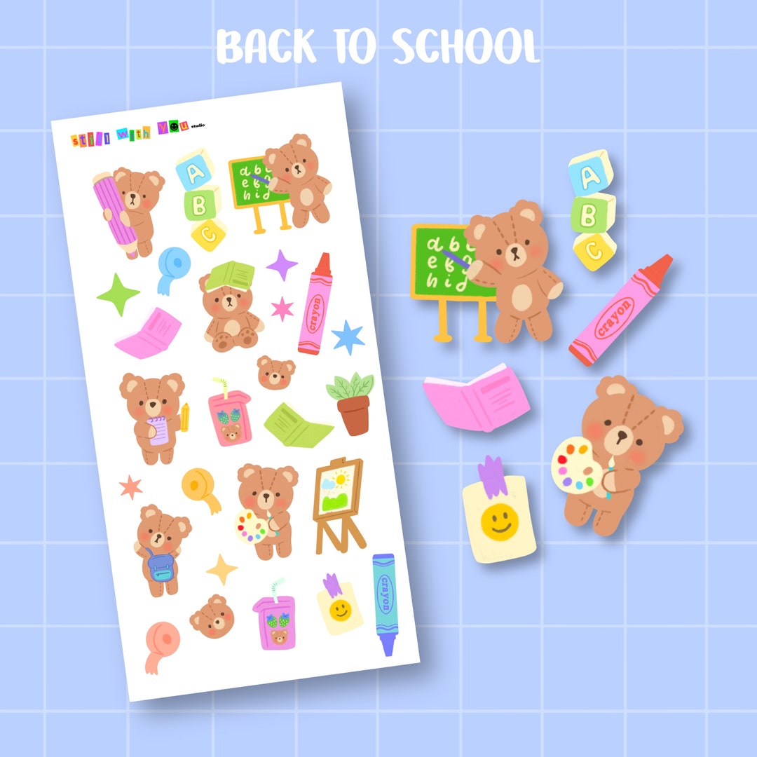 Back to School Sticker Sheet - Etsy