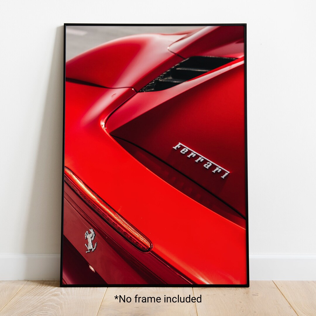 Ferrari Posters DIGITAL FILE Super Car Prints Supercar Poster Exotic ...