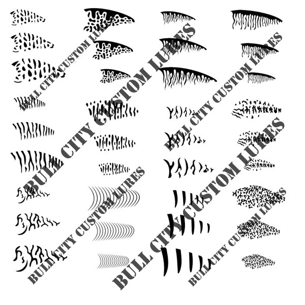 Lure Painting Stencils - Etsy