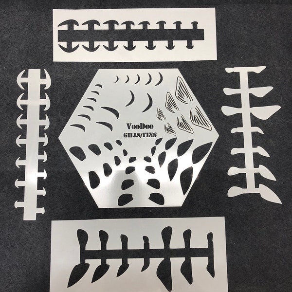 Fish Scale Stencil' - Etsy