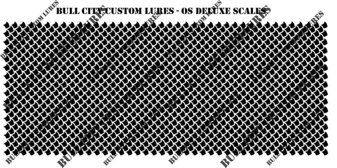 Deluxe Scale Large Stencil Pattern Big Lure Crankbait Jerkbait Topwater ...