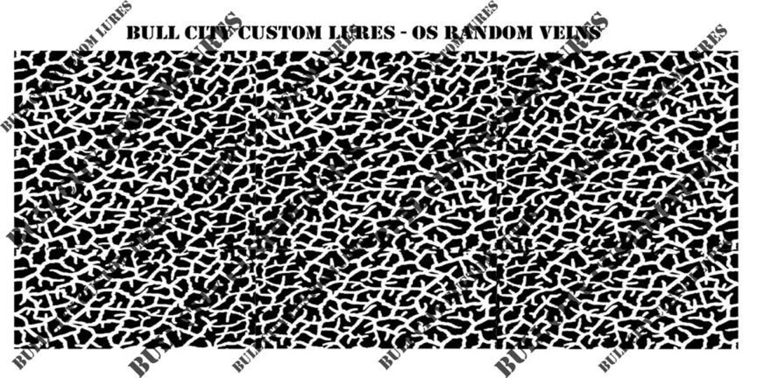 Random Veins Large Stencil Pattern Big Lure Crankbait Jerkbait Topwater ...