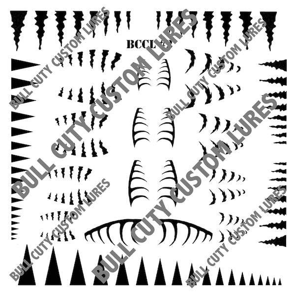 Lure Painting Stencils - Etsy