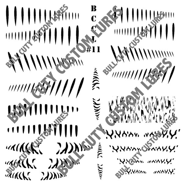 Lure Painting Stencils - Etsy