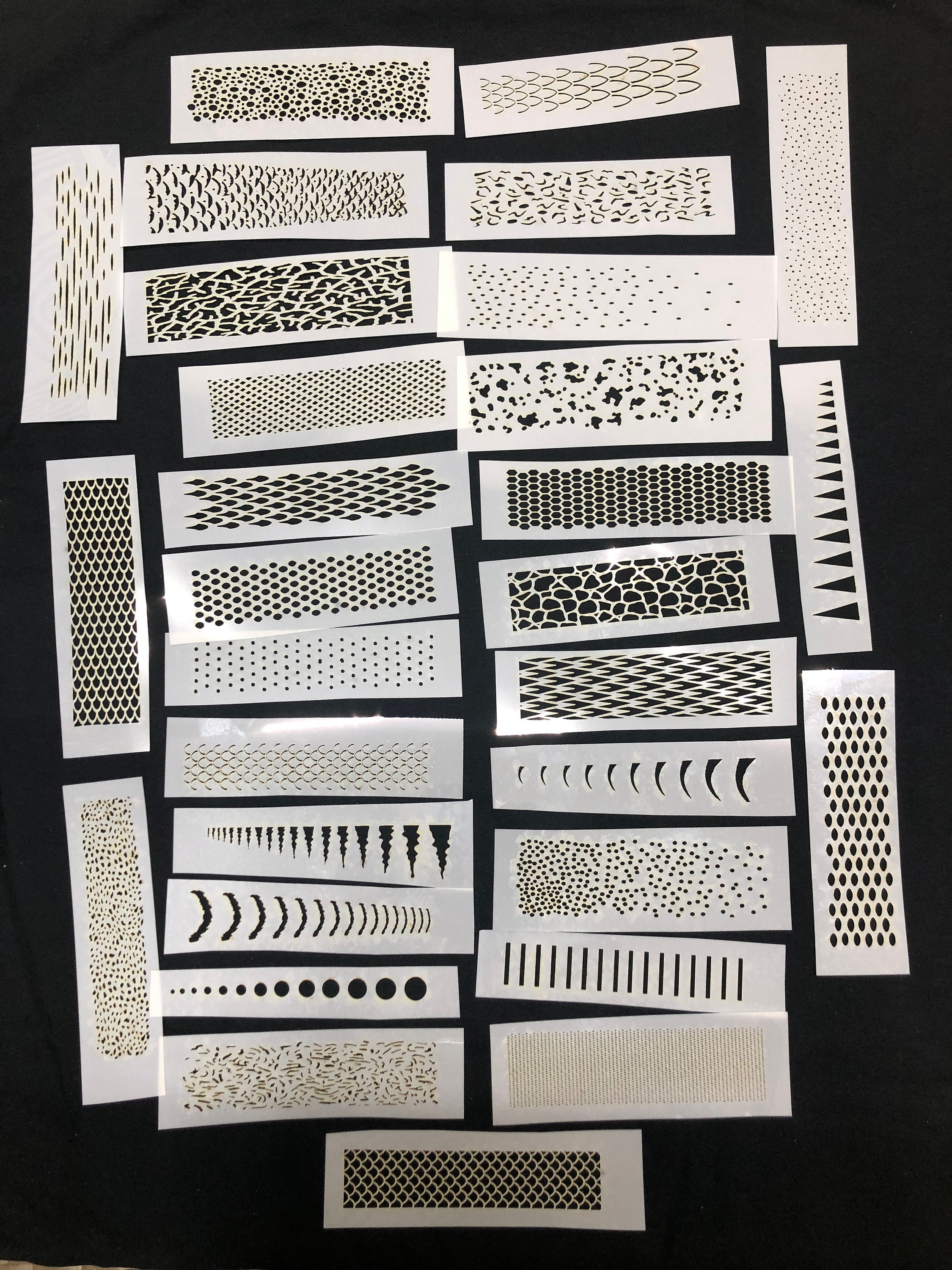 30 1x5" Pattern Assortment Crankbait Jerkbait Topwater Bass Painting ...