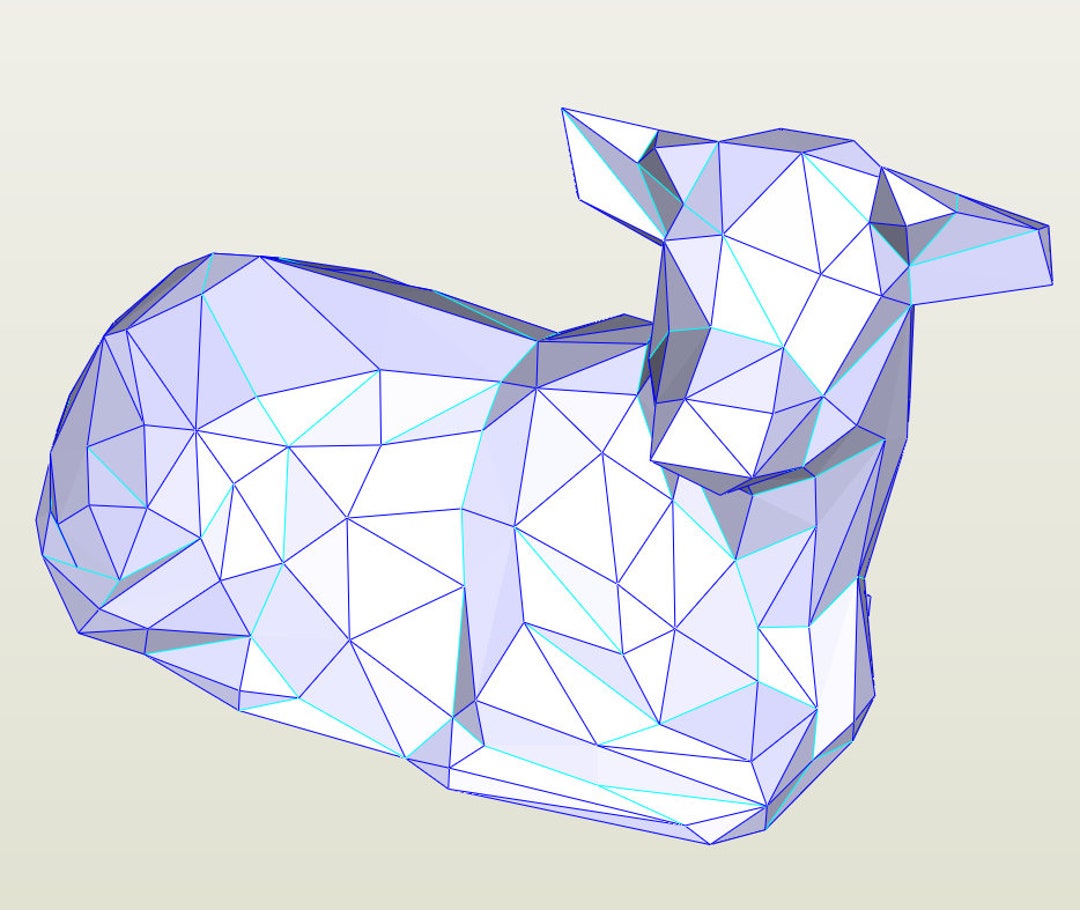Papercraft Cow PDF Template - Etsy