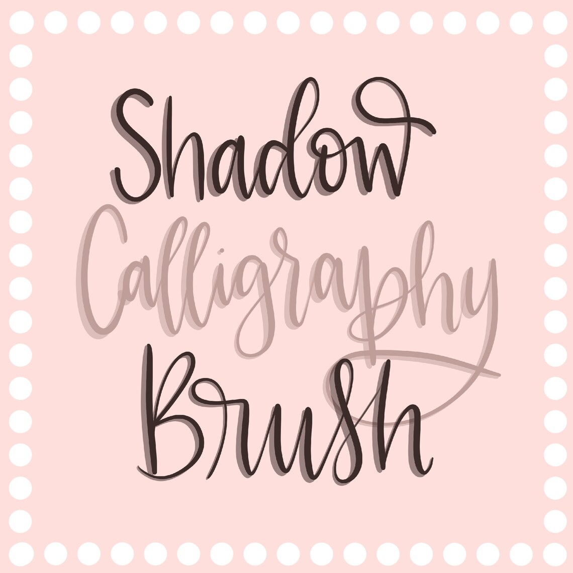 Shadow Calligraphy Brush for Procreate - Etsy
