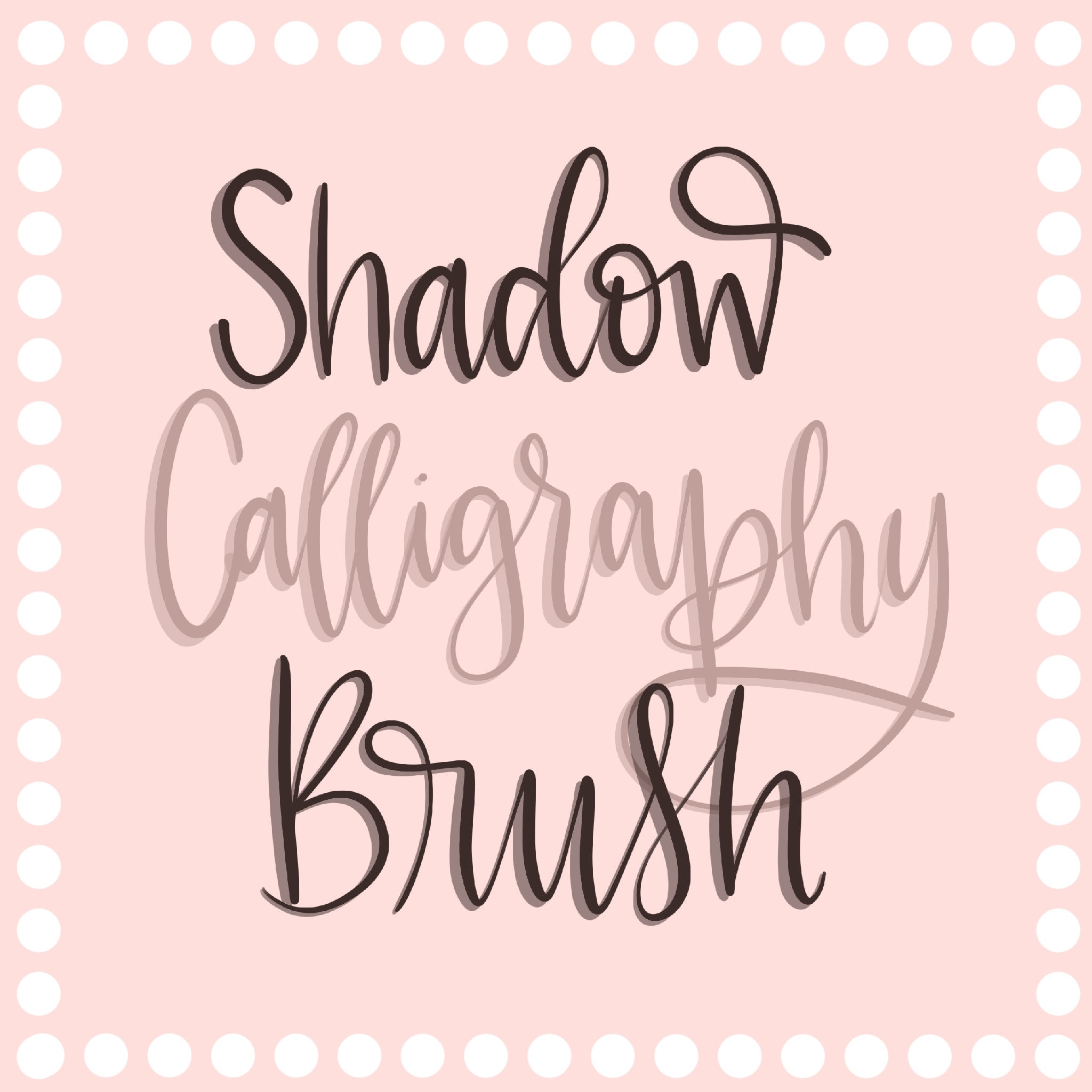 Shadow Calligraphy Brush for Procreate - Etsy