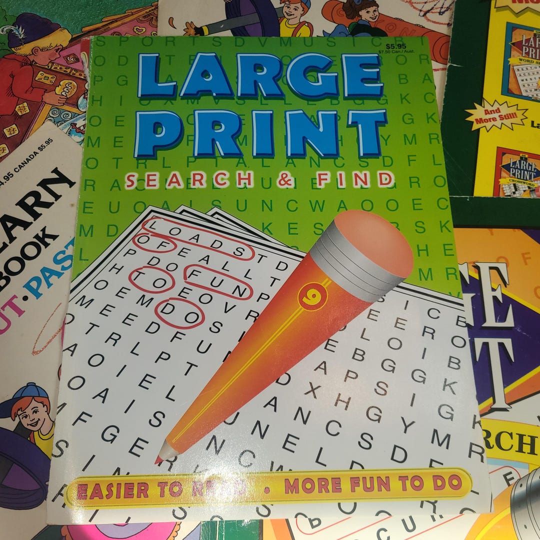 Childrens Word Search and Puzzle Book Page Packs - 10 Pages From ...