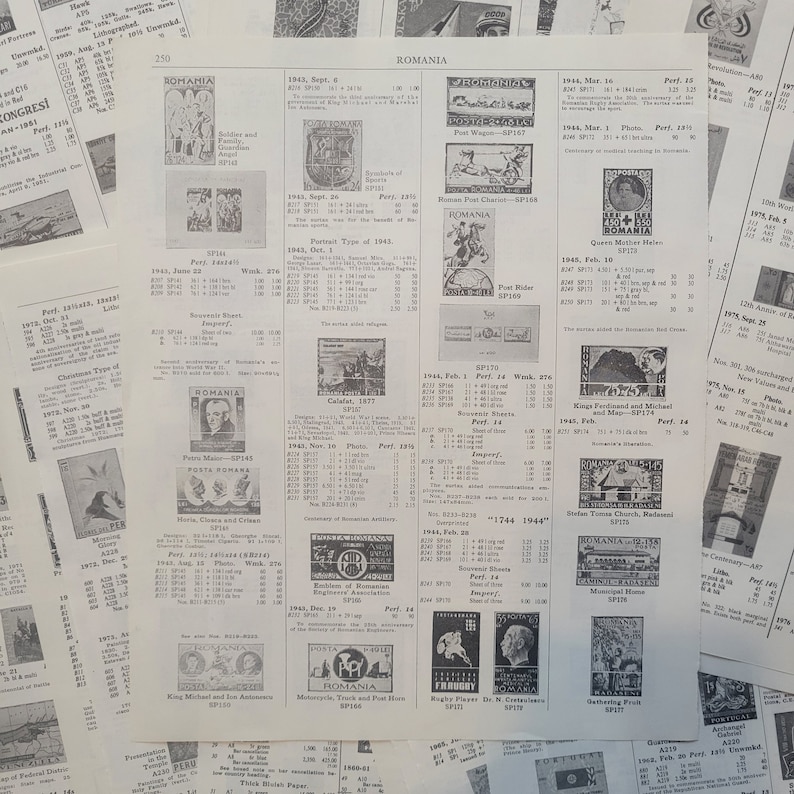 Postage Stamp Catalogue Book Page Packs With 20 Pages From 1984 Stamp ...