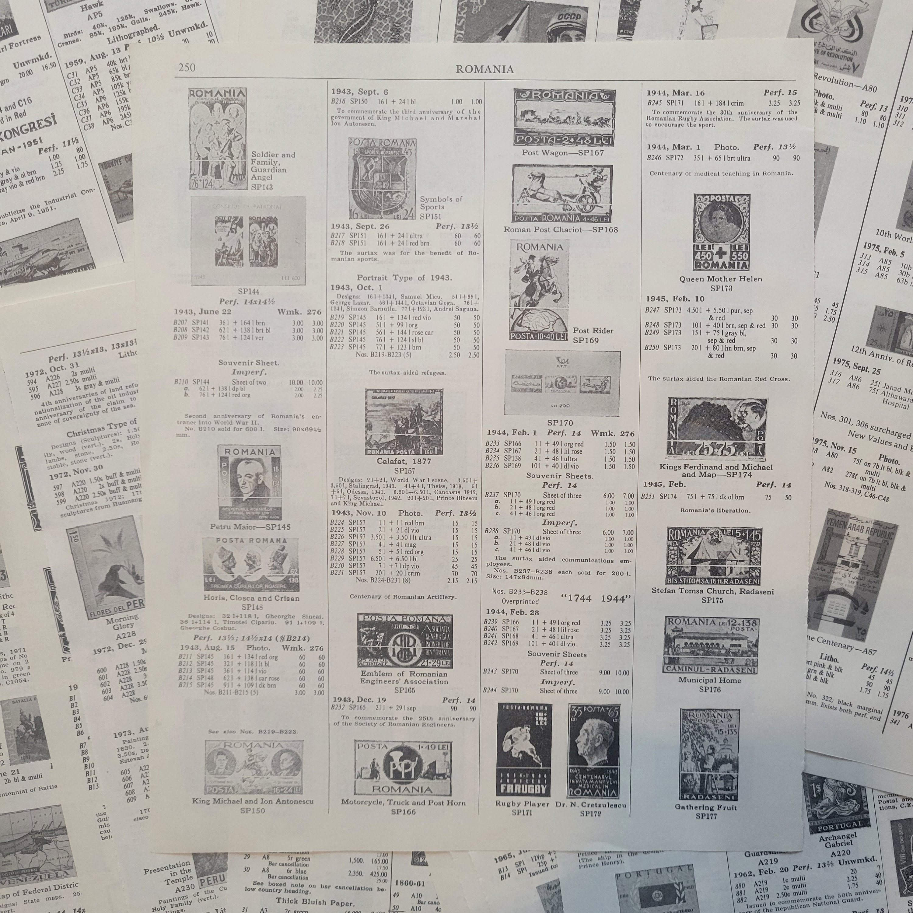 Postage Stamp Catalogue Book Page Packs With 20 Pages From 1984 Stamp ...