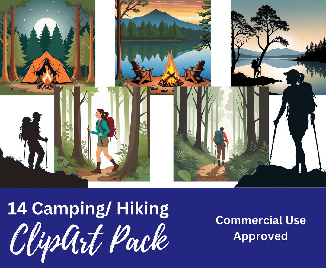 Hiking Camping Clipart 14 Transparent and Scene Images Commercial Use ...