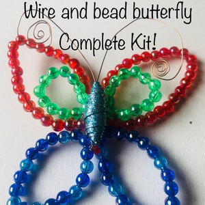 Butterfly Craft Kit DIY Wire & Beads - Etsy