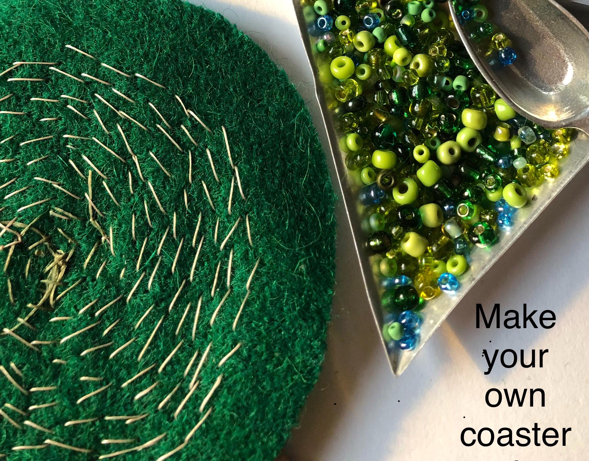 Beaded Coaster Kit: DIY Seed Bead Craft Project - Etsy UK
