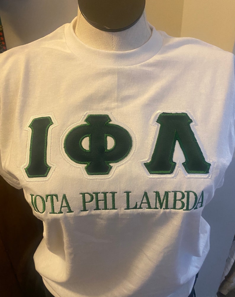 Embriodered Iota Phi Lambda Sorority T-shirt - Etsy