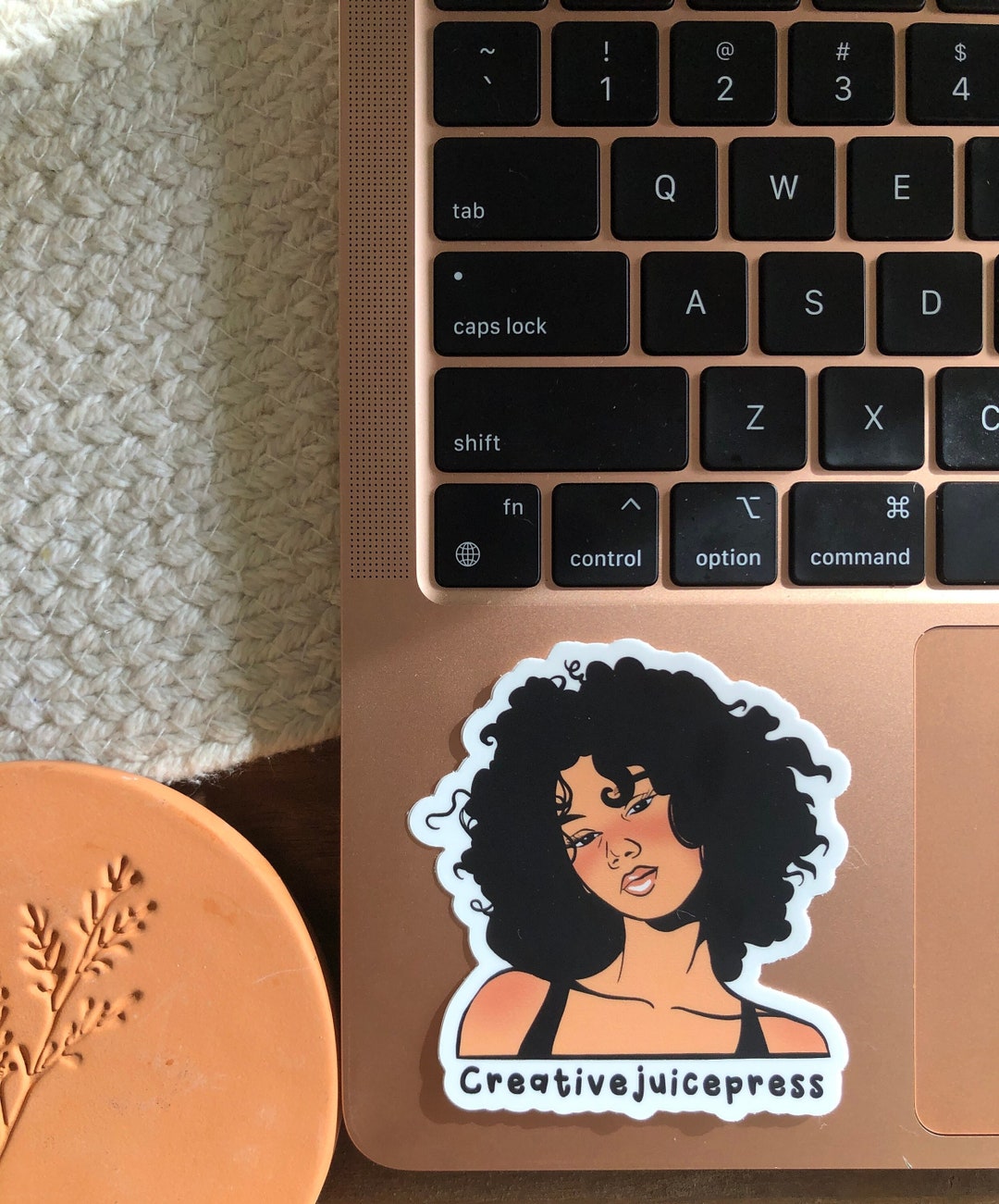 Boho Girl Sticker | Beautiful Brown Girl | Waterproof | Vinyl | Laptop ...