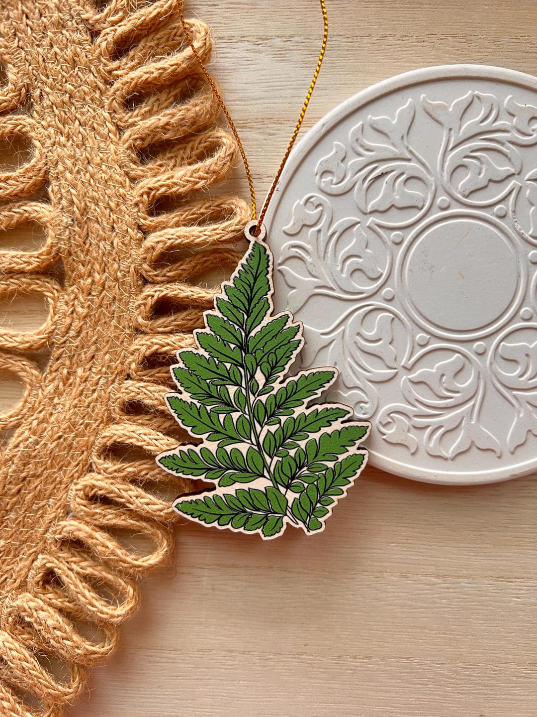Hawaiian Plant Festive Tree Decoration | Palapalai | Fern | Native ...