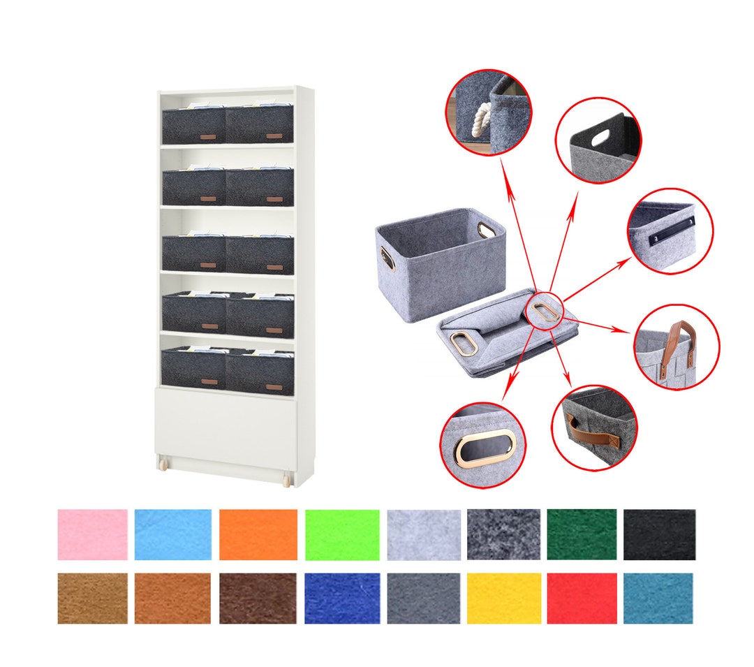 One Set of STORAGE Bins for BILLY Bookcase With Drawer Storage Bins ...