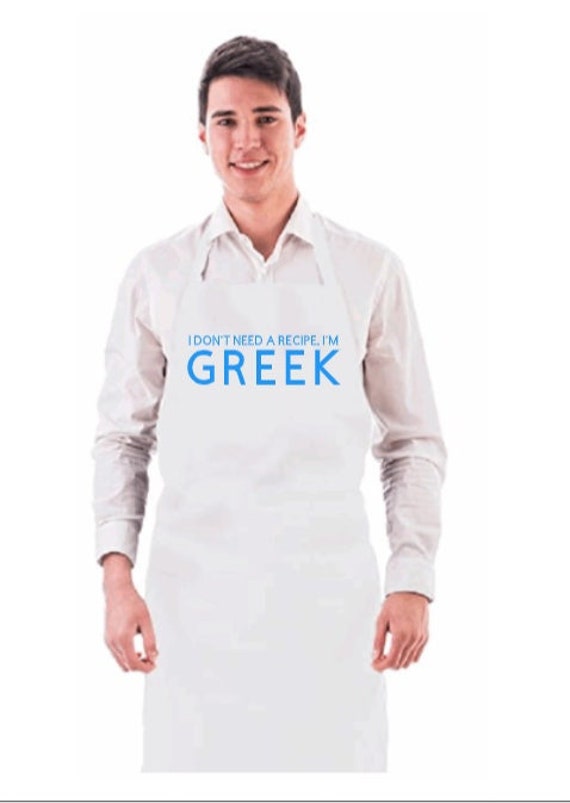 I Don't Need A Recipe I'm Greek Apron/ Greek Present/ | Etsy