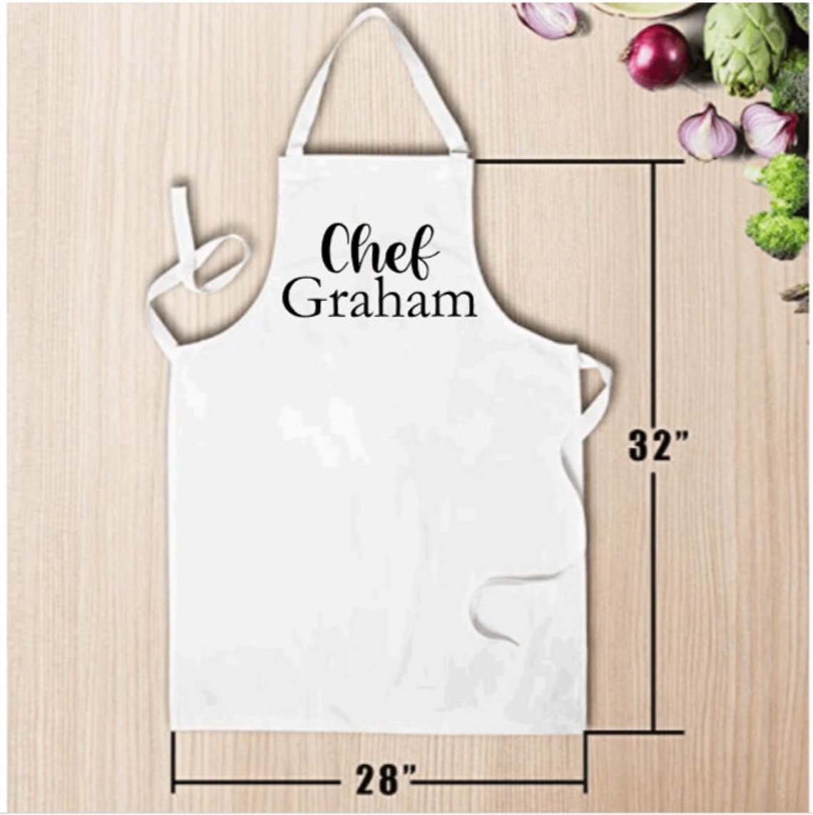 Personalized Name Chef Apron/ Cook Gift Idea - Etsy