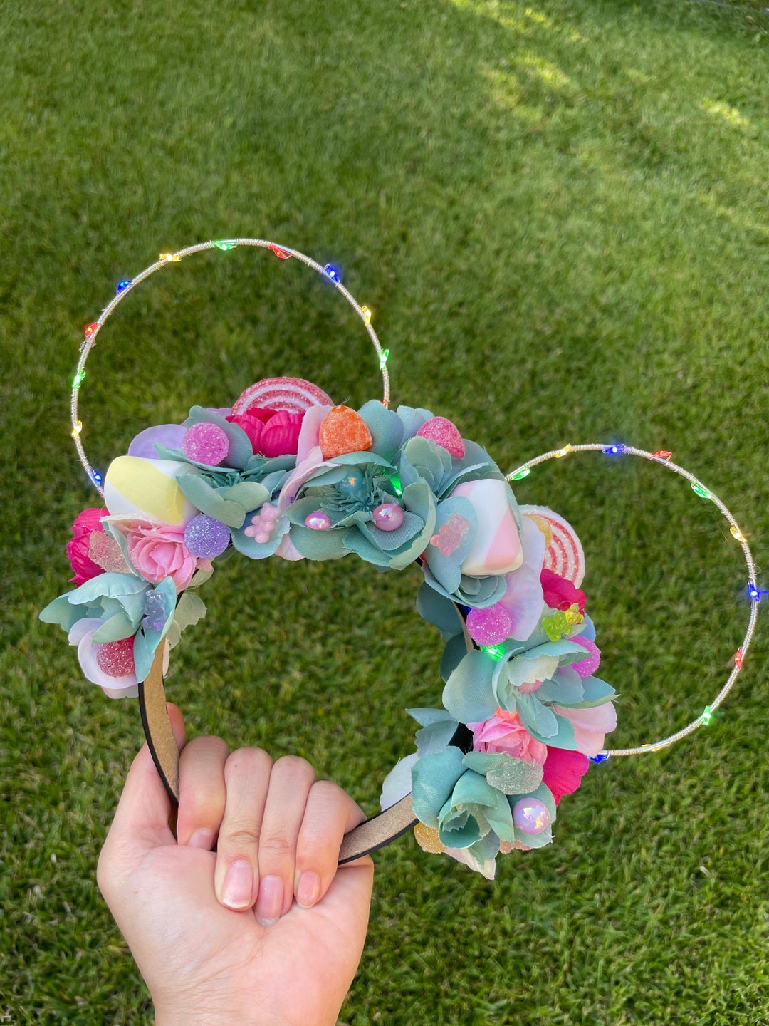 Vanellope Mouse Ears/Sugar Rush/Wreck it Ralph Florale Ohren mit faux ...