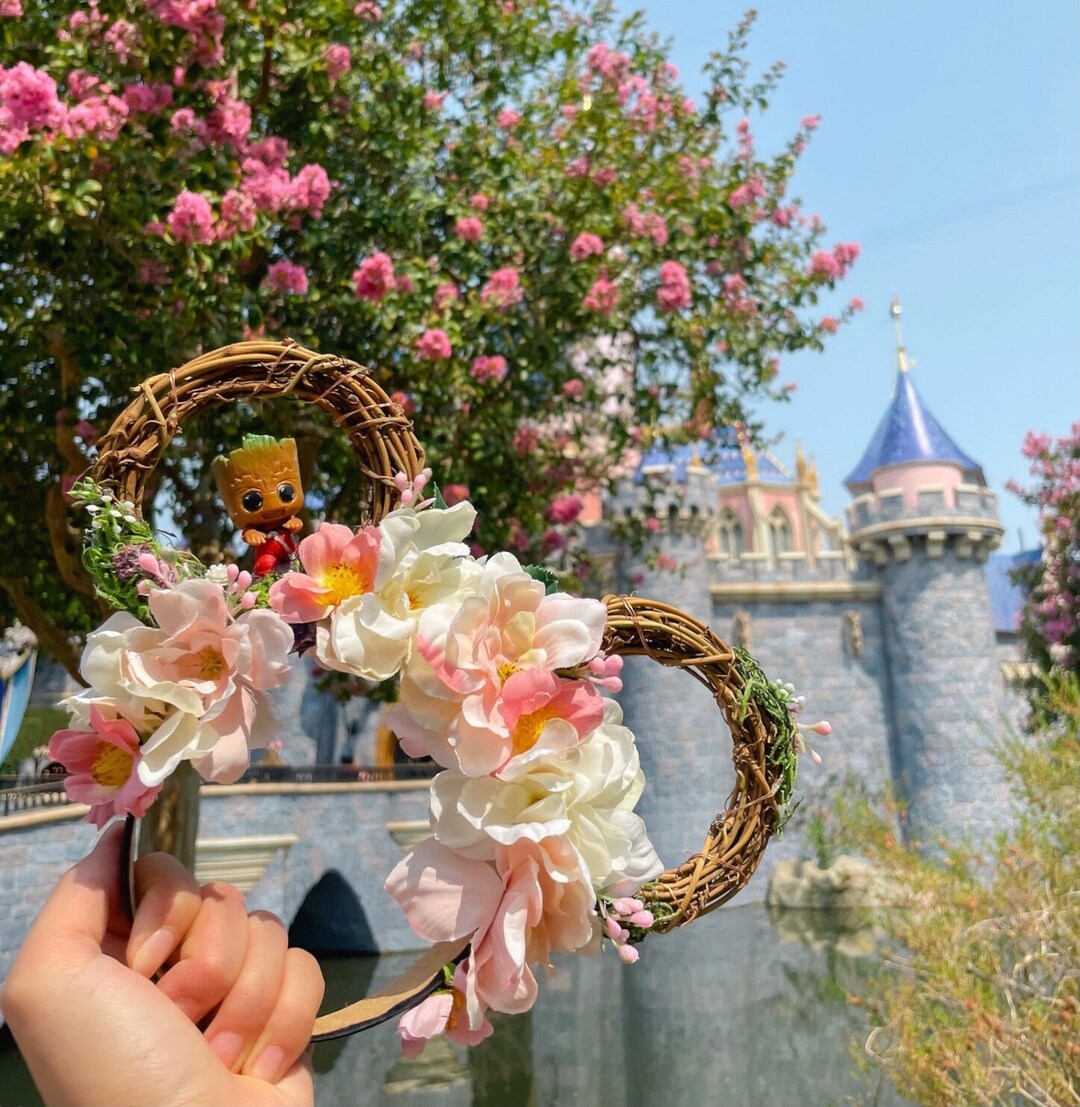 Pink Baby Tree Mouse Ears/tree Mouse Ears/ Guardian Inspired Mouse Ears ...