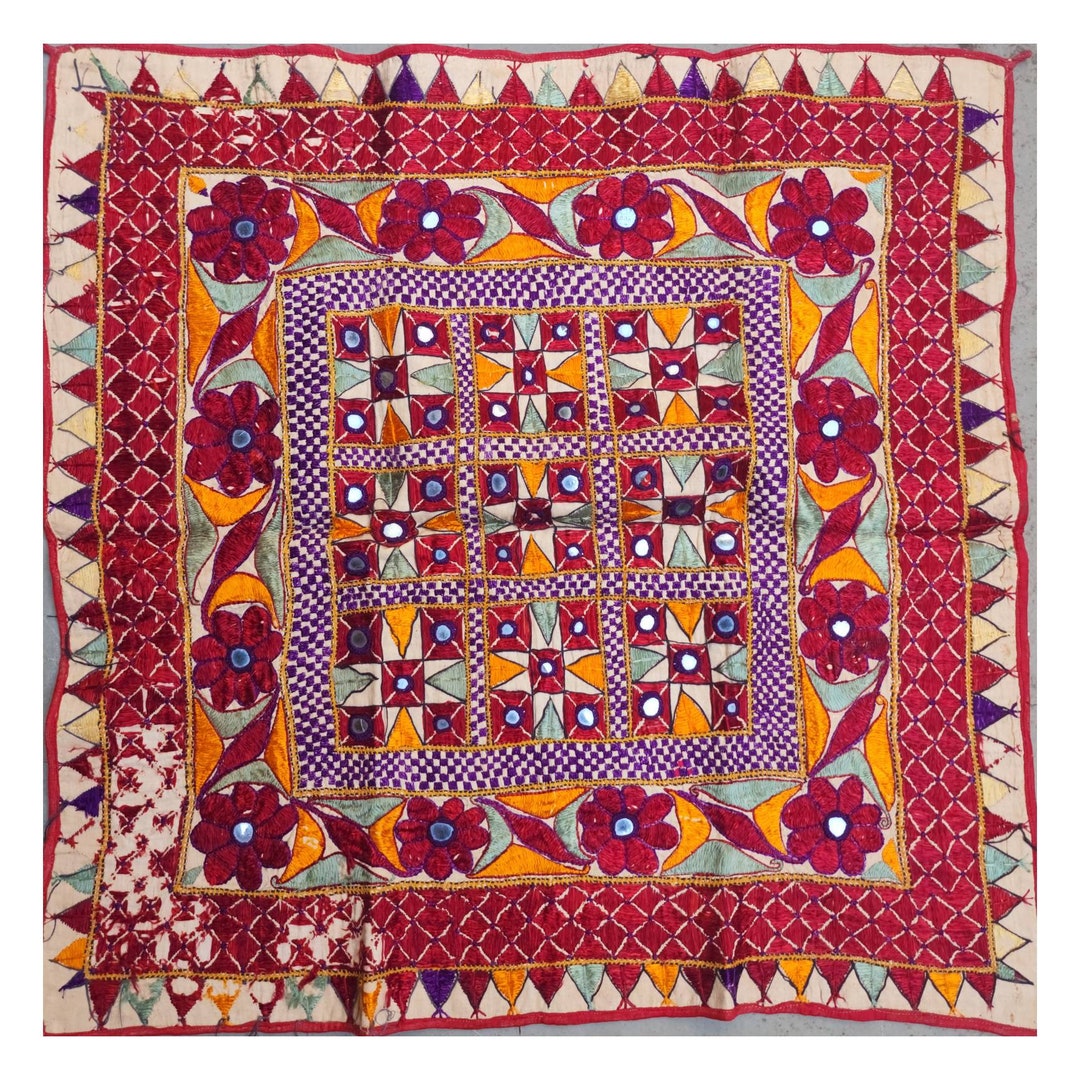 Hand Embroidered Wall Hanging Chakla - Etsy