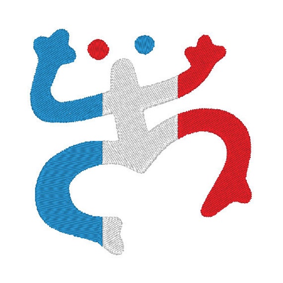 Coqui Taino Puerto Rico Flag Color Embroidery Design PES & DST - Etsy