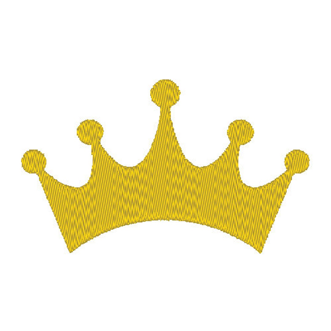 Crown Embroidery Design PES & DST Digital Files, Hoop Size: 4”x4” - Etsy