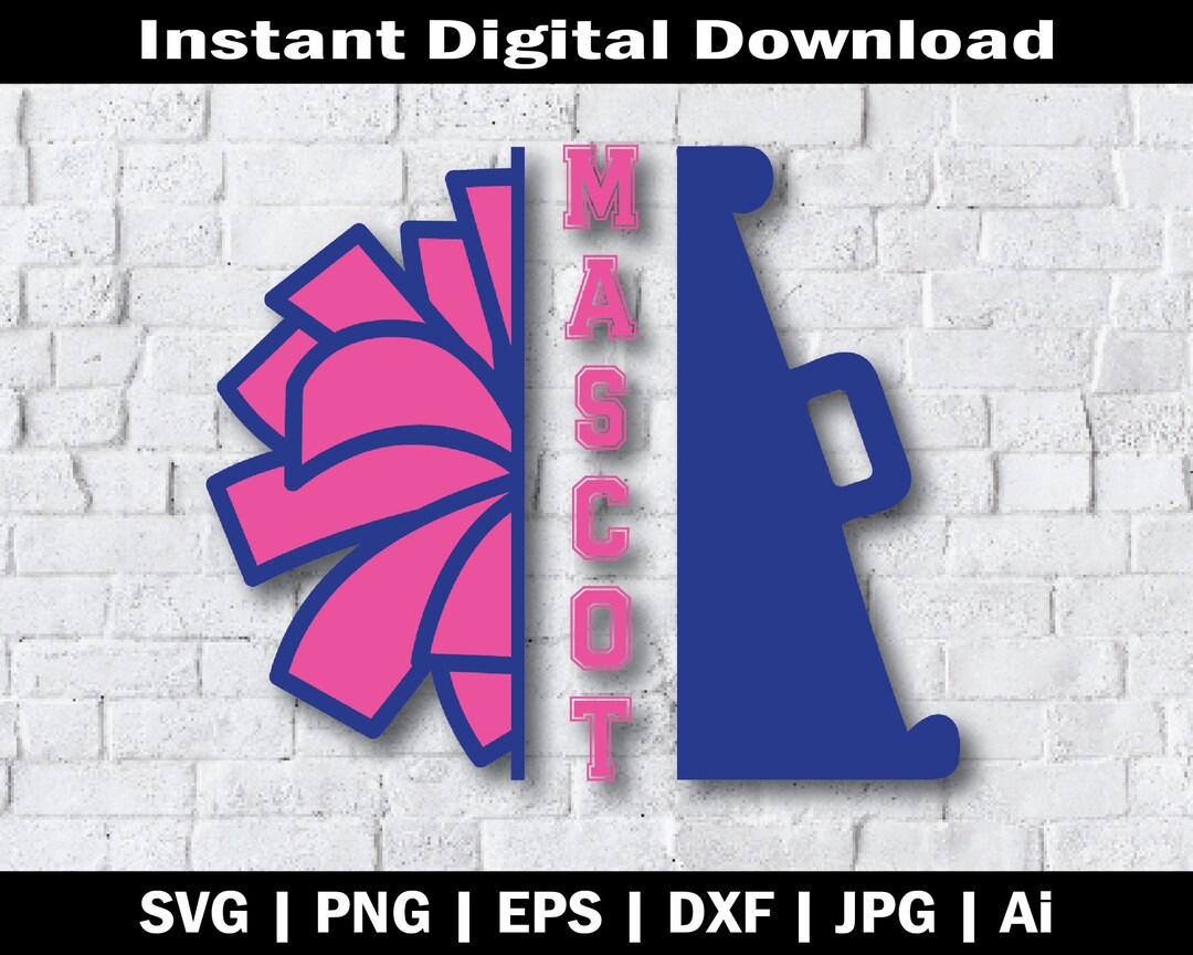 Cheer SVG, Megaphone Svg, Pom Pom, Cheer Cone SVG, Digital Cut Files ...
