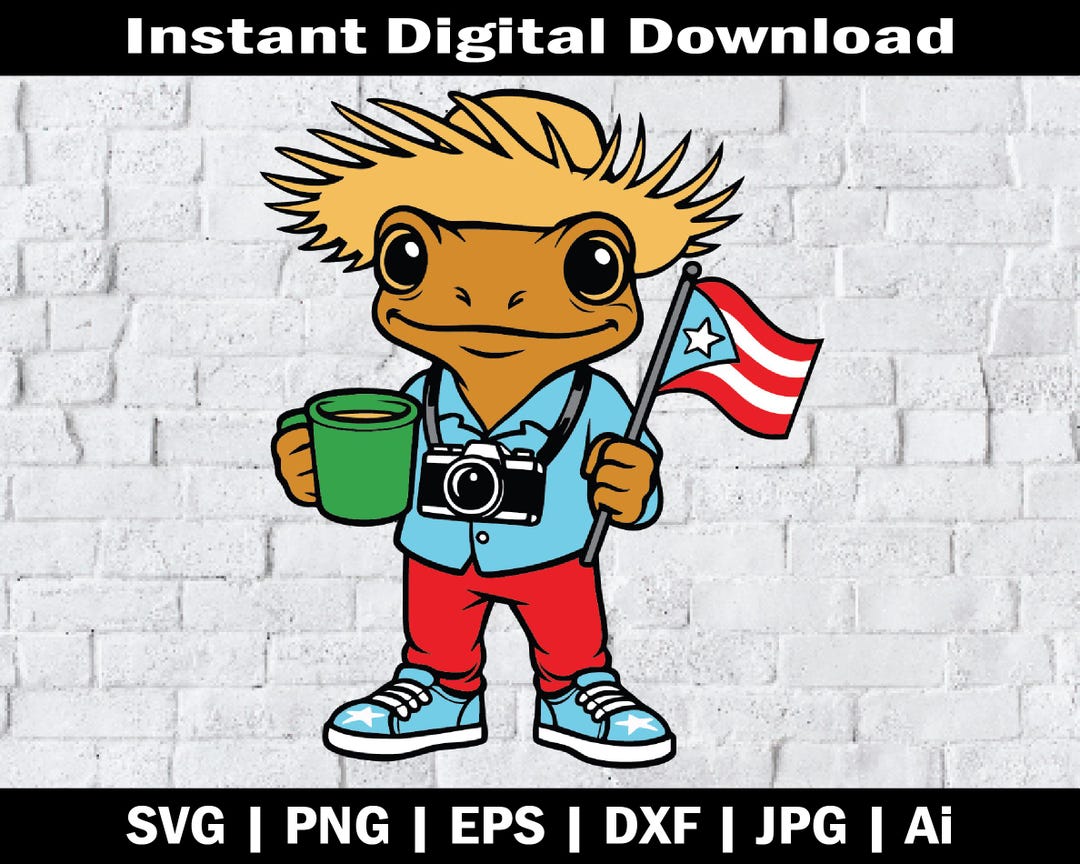 Sapo Concho PNG SVG / Sapo Puerto Rico Clipart / Boricua Jibaro Art ...