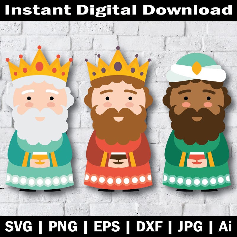 Three Kings Svg - Etsy