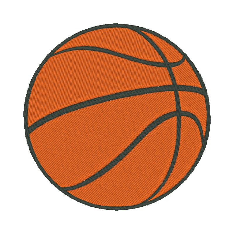 Basketball Embroidery Design - Etsy