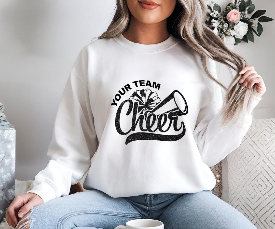 Cheer SVG - Cheerleader Digital File, Megaphone & Pom Pom Designs for ...