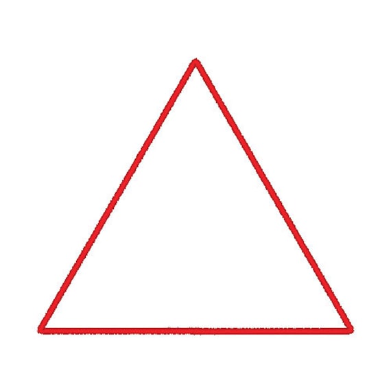 Triangle Applique Embroidery Design PES & DST Digital Files | Etsy