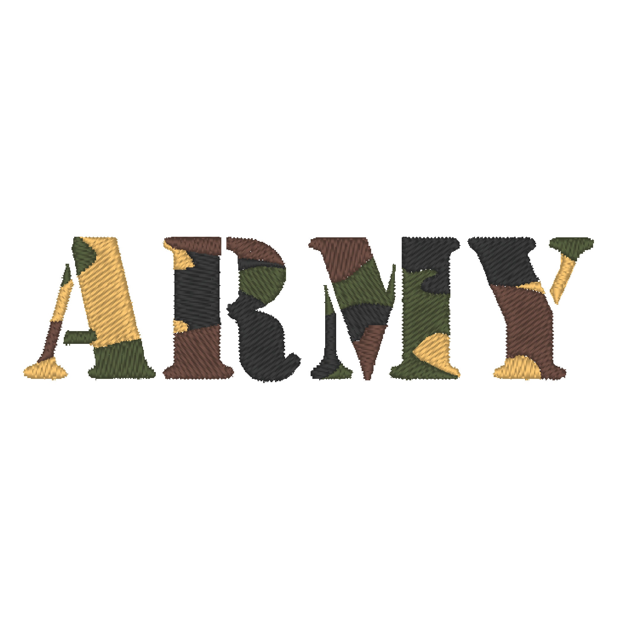 ARMY Embroidery Design PES & DST Digital Files Hoop Size: - Etsy