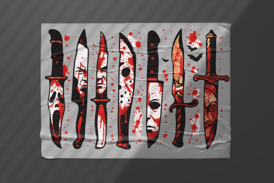 Horror Movie Knife PNG for Sublimation, Scary Blade Clipart, Halloween ...