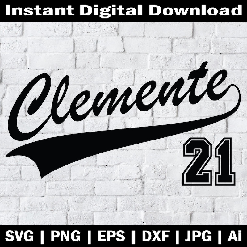 Roberto Clemente Png - Etsy