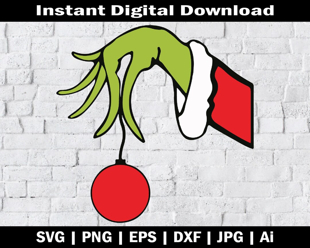 Angry Green Man SVG - Hand Stole Clipart, Christmas Svg, Cut Files for ...
