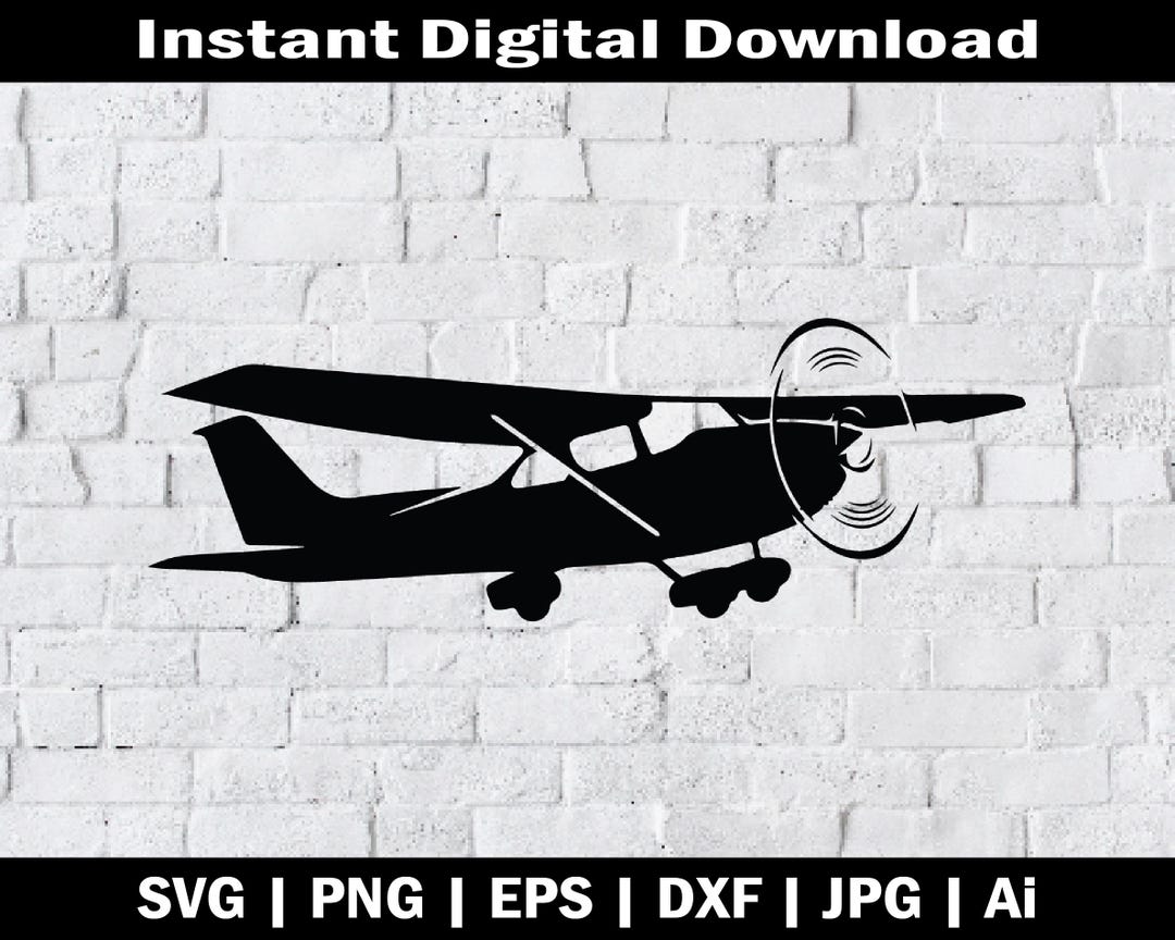 Cessna SVG | Airplane Cut File & Cute Flight Graphics for Scrapbooking ...