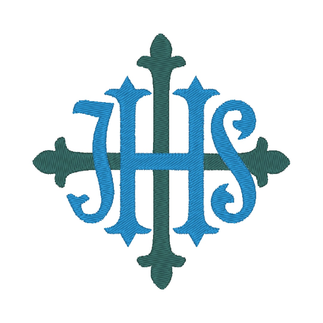IHC Cross Embroidery Design PES & DST Digital Files, Hoop Size: 4”x4 ...