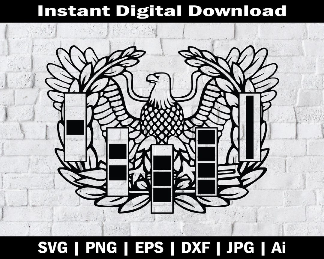 US Army Warrant Officer Badge Logo SVG Digital Files | Eagle Rising ...
