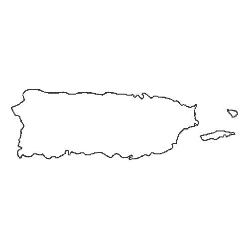 Puerto Rico Island Outline