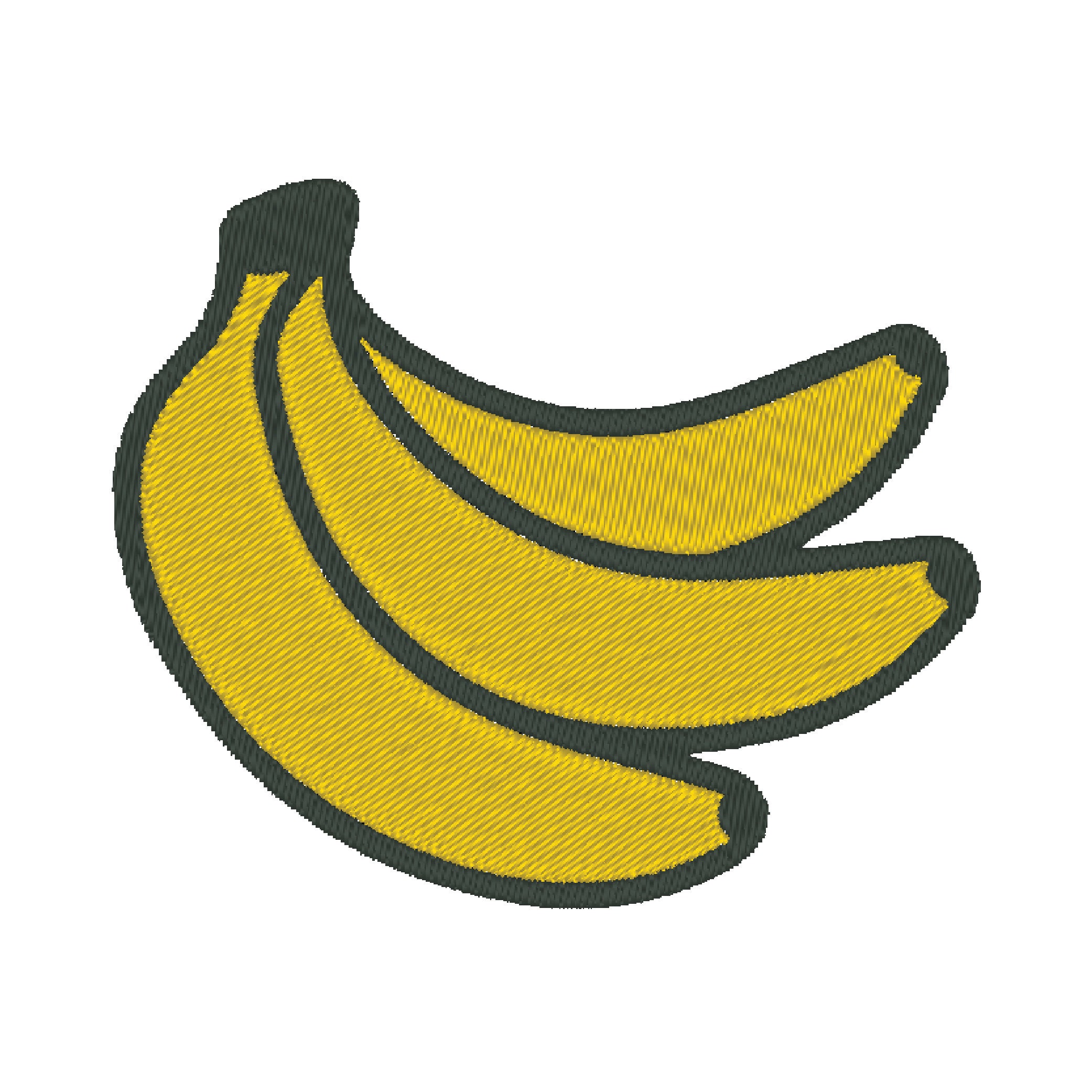 Banana Embroidery Design PES & DST Digital Files Hoop Size: | Etsy