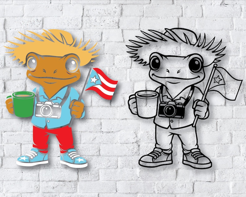 Sapo Concho PNG SVG / Sapo Puerto Rico Clipart / Boricua Jibaro Art ...