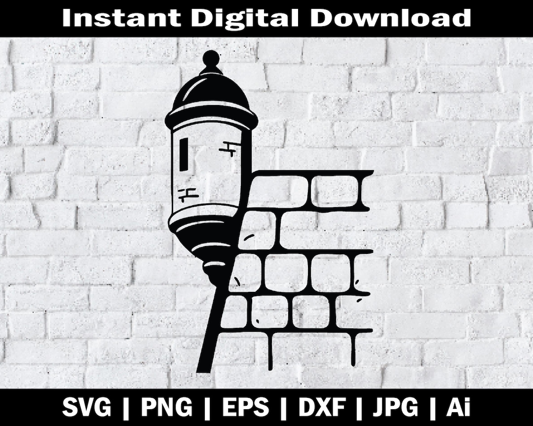Garita Morro Svg, Old San Juan Puerto Rico Clipart, Boricua Design ...