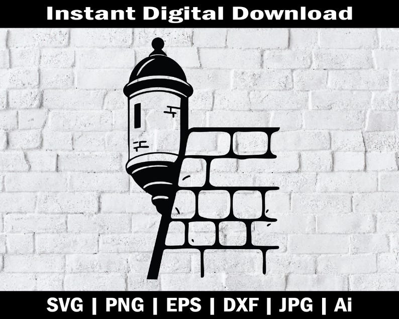 Garita Morro Svg, Old San Juan Puerto Rico Clipart, Boricua Design ...